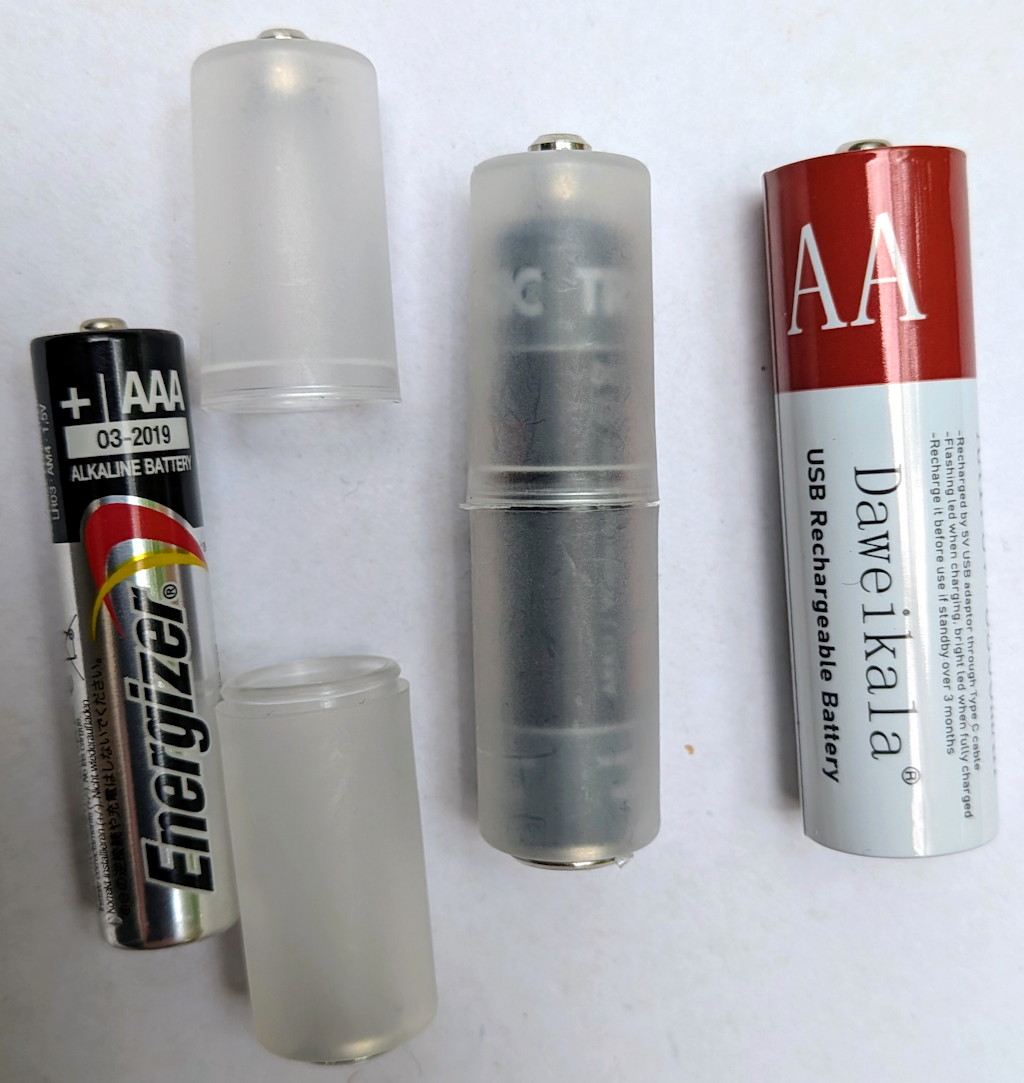 AAA to AA battery adapter